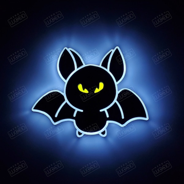 Halloween Bat Neon Sign - Etsy