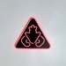 FNAF Security Breach Warning Sign , Neon Like , LED , Light , Wall ...
