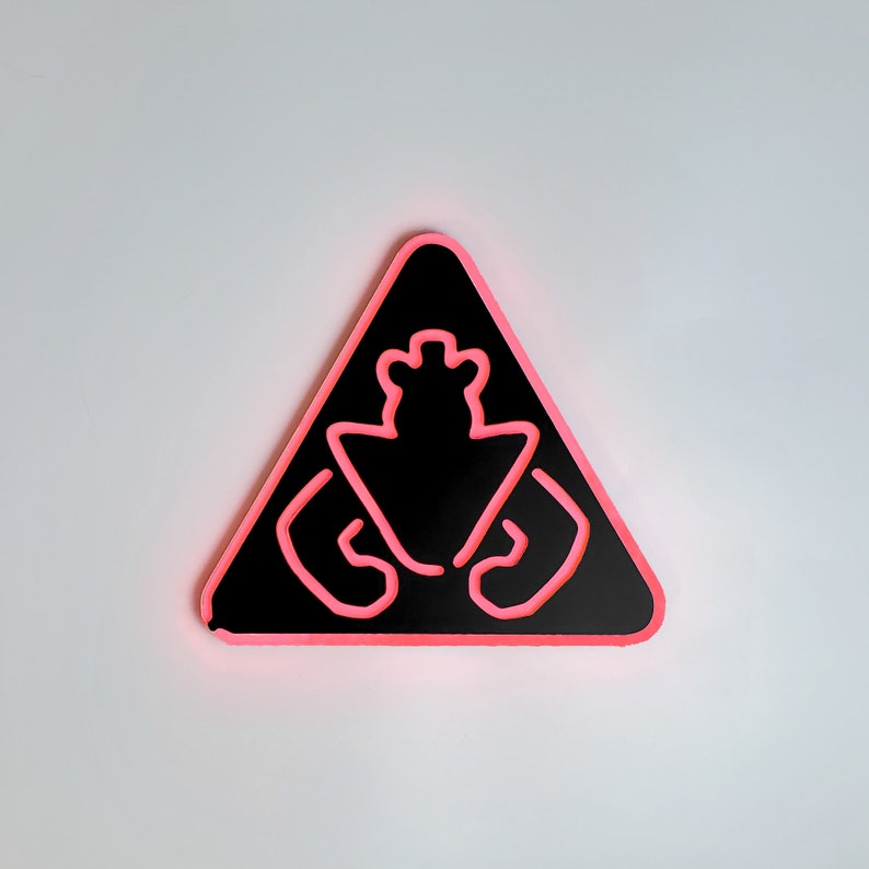 FNAF Security Breach Warning Sign Neon Like LED Light - Etsy