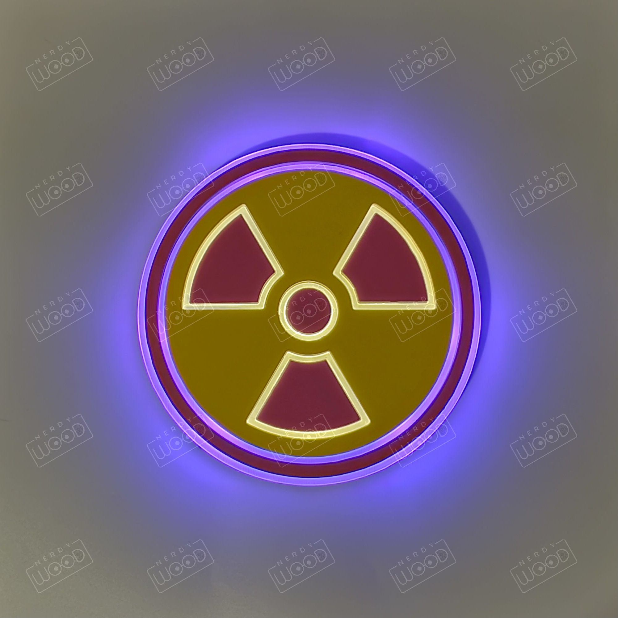 Purple Radioactive Symbol