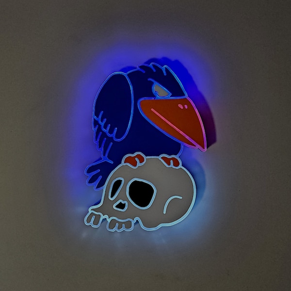 Raven Night Light - Etsy