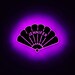 Oriental Fan Wall Sign Neon Like Fan Night Light Edge Lit - Etsy