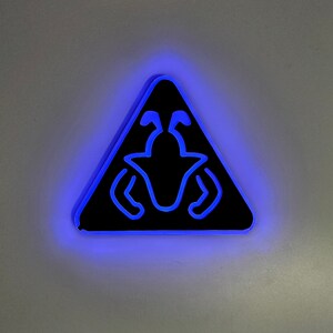FNAF Bonnie Security Breach Warning Sign , Neon Like , Bonnie Light ...
