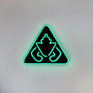 FNAF Monty Security Breach Warning Sign, Neon Like, Montgomery Gator ...