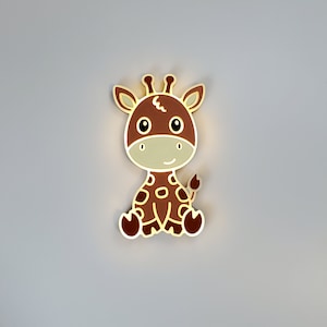 Cute Giraffe Light Sign , Neon Like, Giraffe Night Light, Edge Lit LED ...