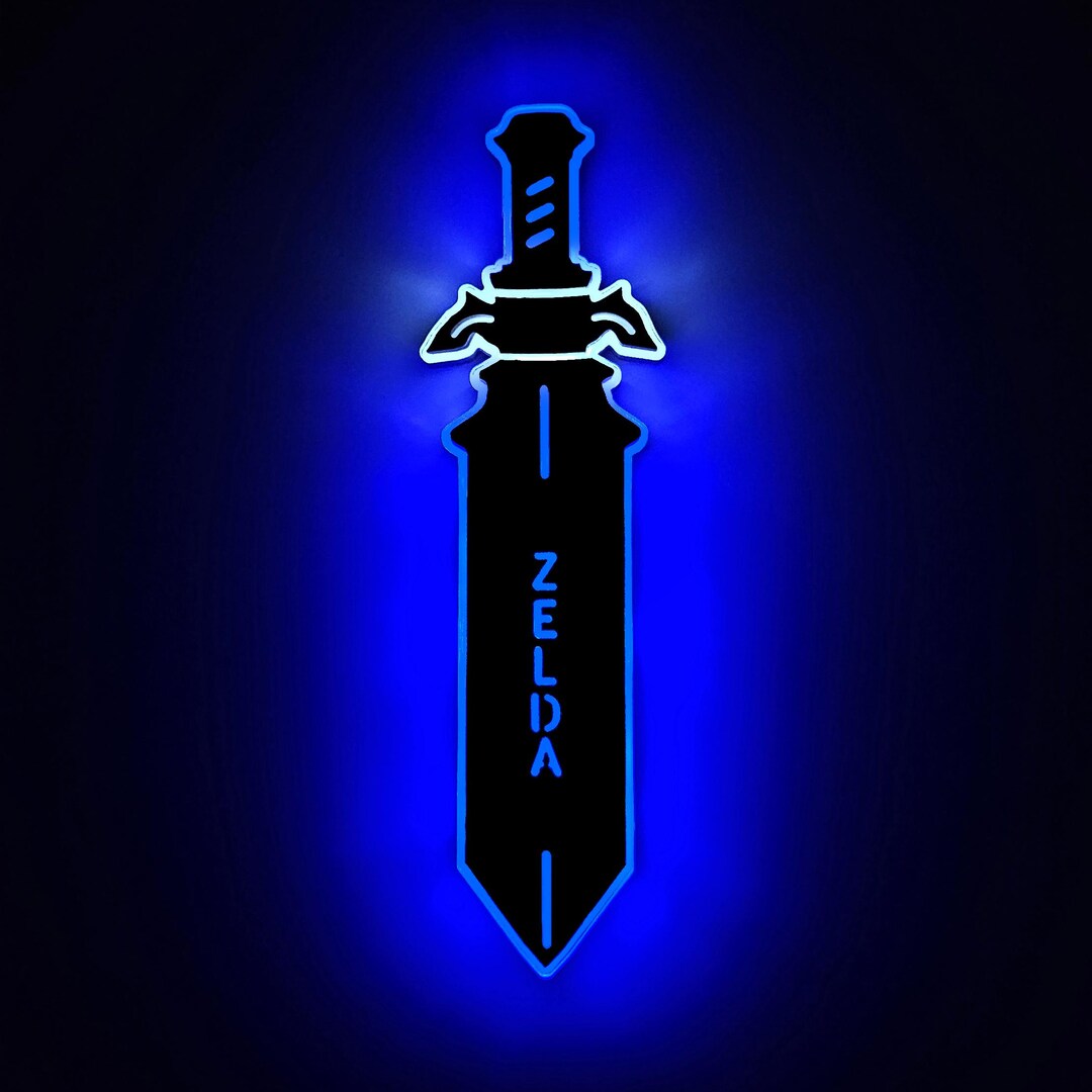 Legend of Zelda Sword Sign, Neon Like , LED, Master Sword Light , Zelda ...