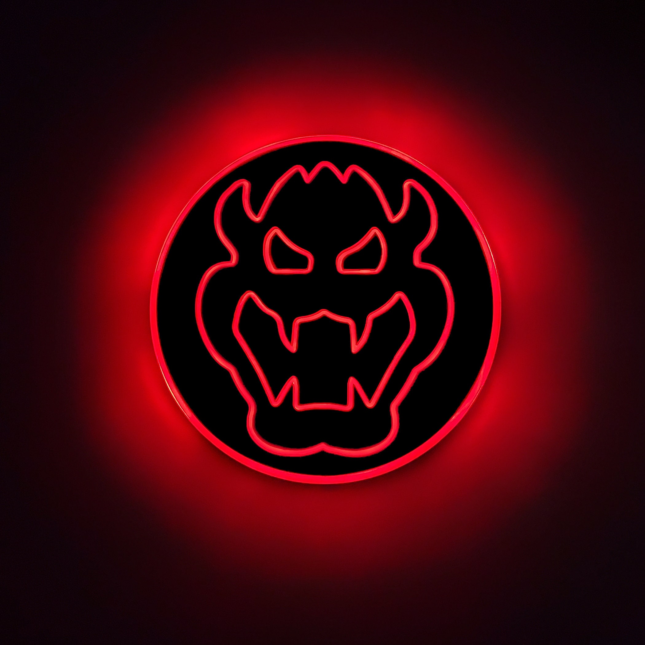 Mario Bowser Light Sign Neon Like Game Artwork Super - Etsy Australia