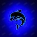 Dolphin Light up Sign , Neon Like , LED , Dolphin Decor, Night Light ...