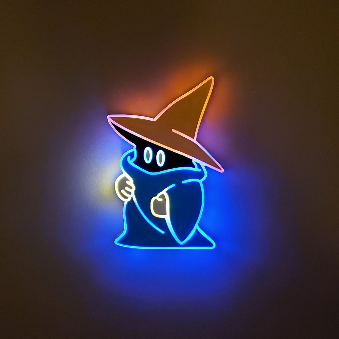 Black Mage Sign Neon Like Final Fantasy Light Wall - Etsy