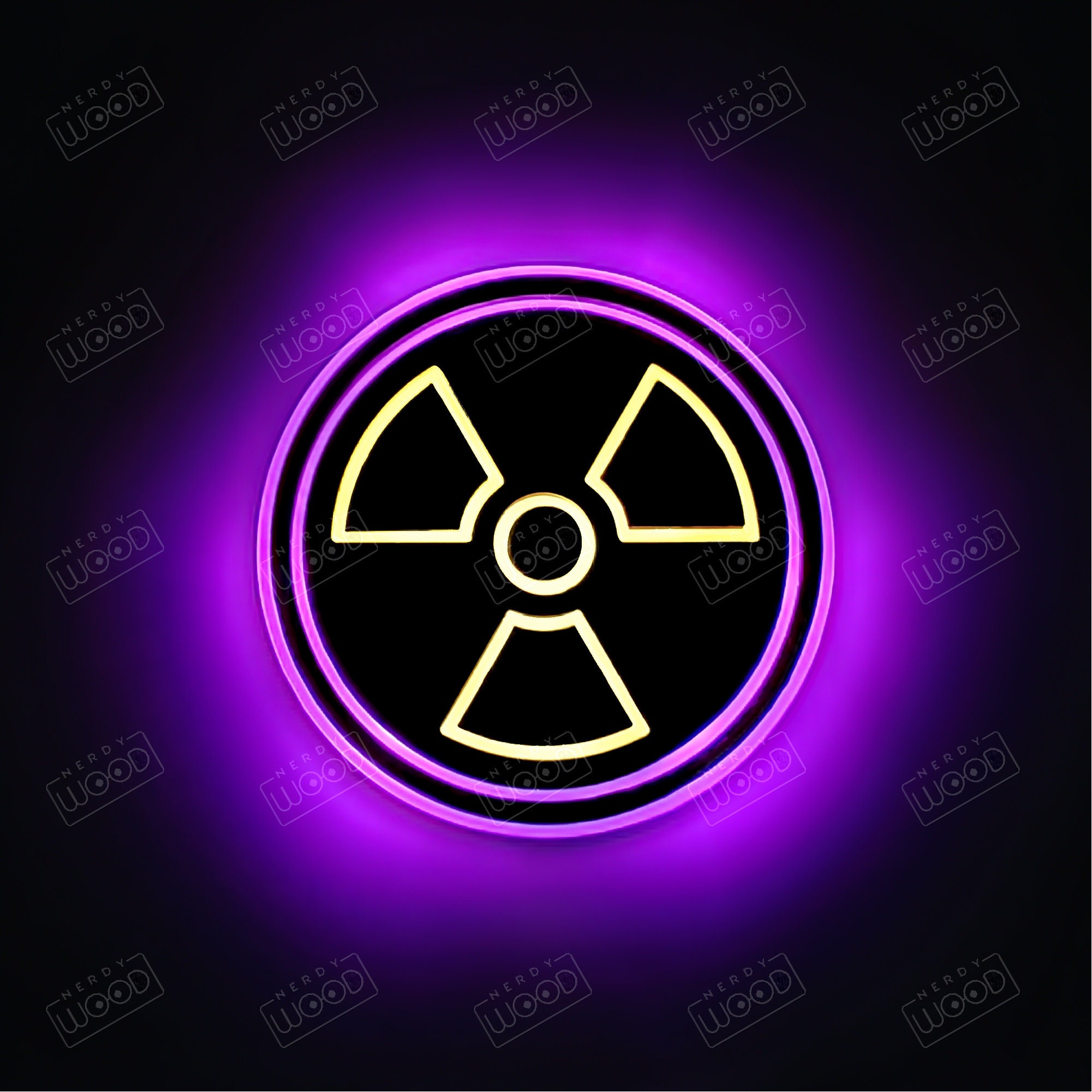 Purple Radioactive Symbol