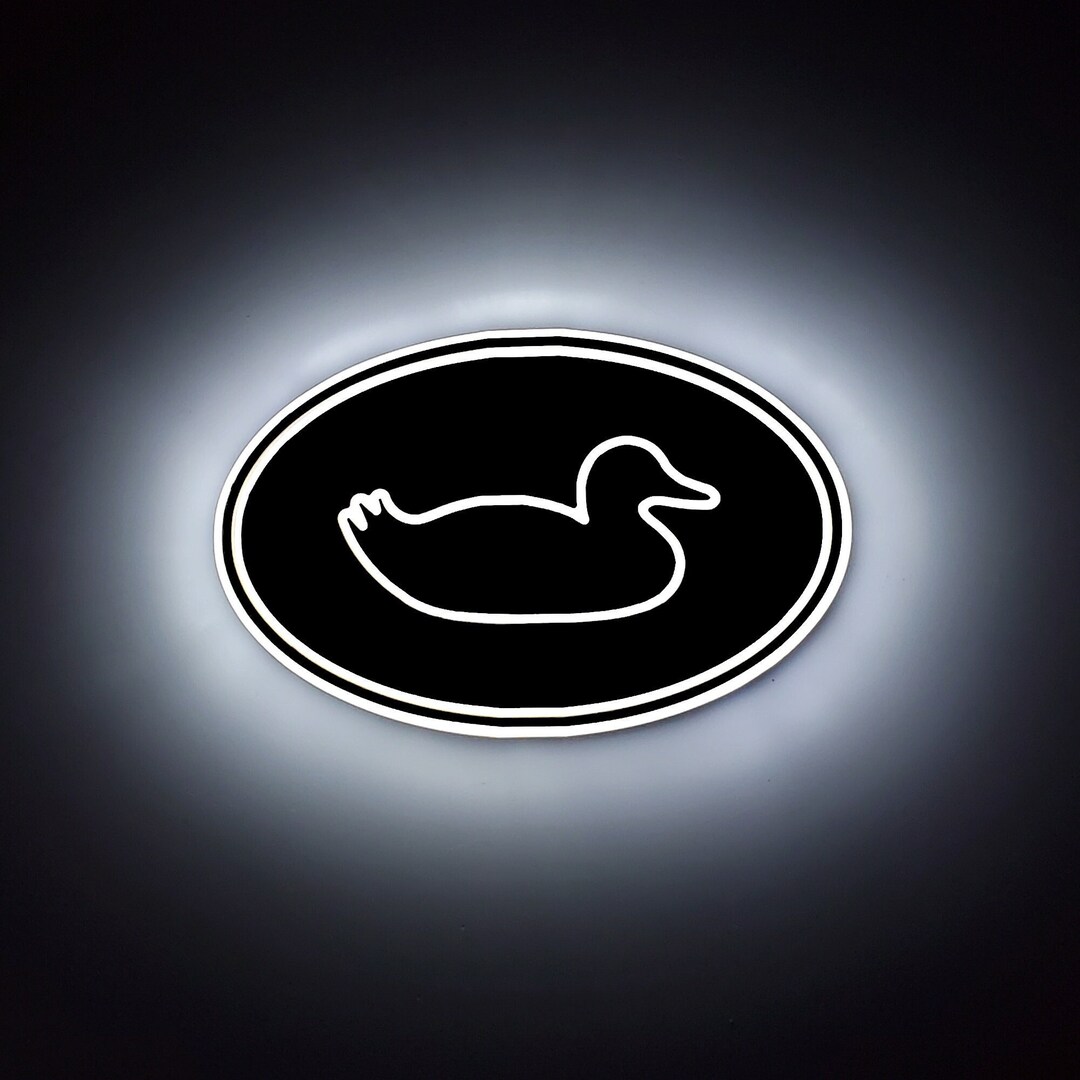 Edge Lit Duck Sign: Mallard Silhouette LED Night Light - Etsy