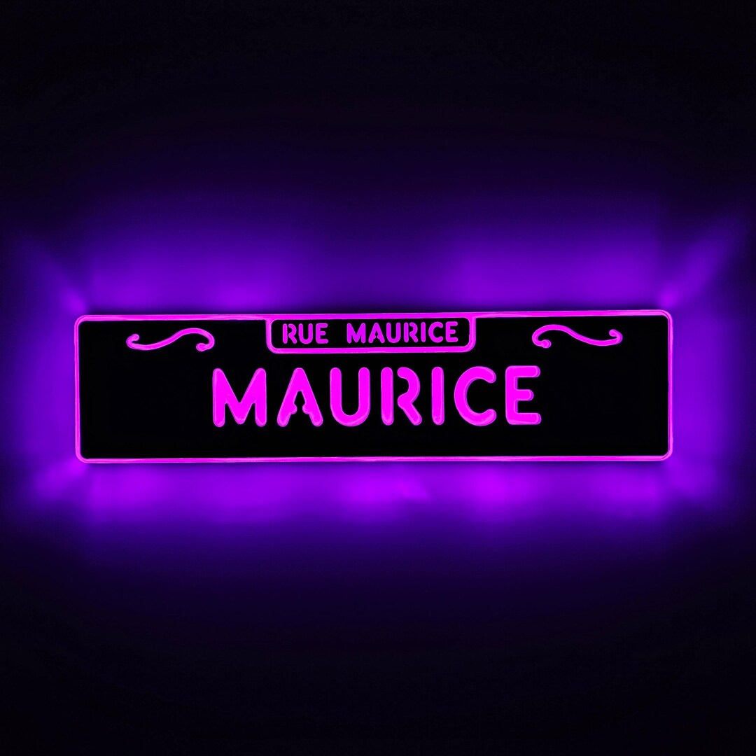 Custom New Orleans Street Wall Sign, Neon Like, Street Sign, Edge Lit ...