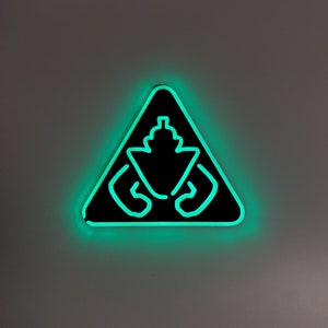 FNAF Monty Security Breach Warning Sign, Neon Like, Montgomery Gator ...