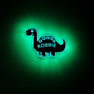Brontosaurus Light up Wall Sign, Neon Like, Brontosaurus Night Light ...