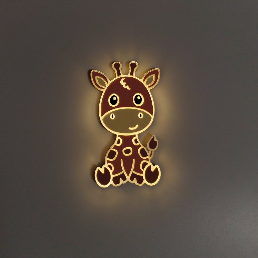 Cute Giraffe Light Sign , Neon Like, Giraffe Night Light, Edge Lit LED ...