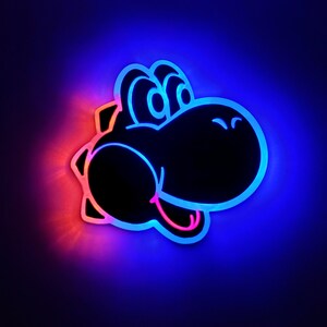 Buy Yoshi Sign , Neon Like , Yoshi Light Art , Wall Decor, Yoshi ...
