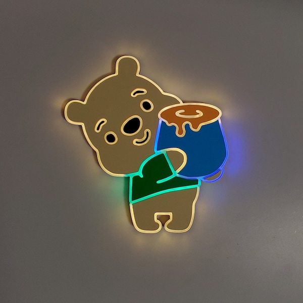 Light up Bear Sign - Etsy