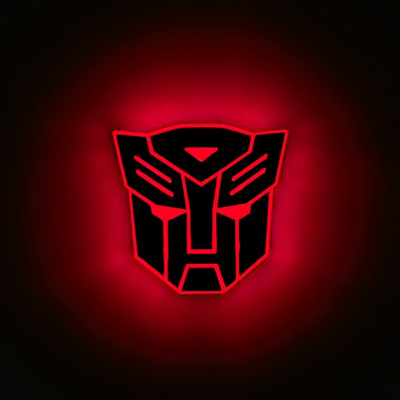 Autobot Sign Neon Like LED Wall Decor Night Light Edge - Etsy India
