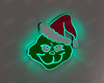 Grinch Light Sign - Etsy