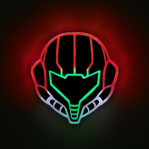 Metroid Samus Sign Neon Like LED Light Wall Decor | Etsy Canada