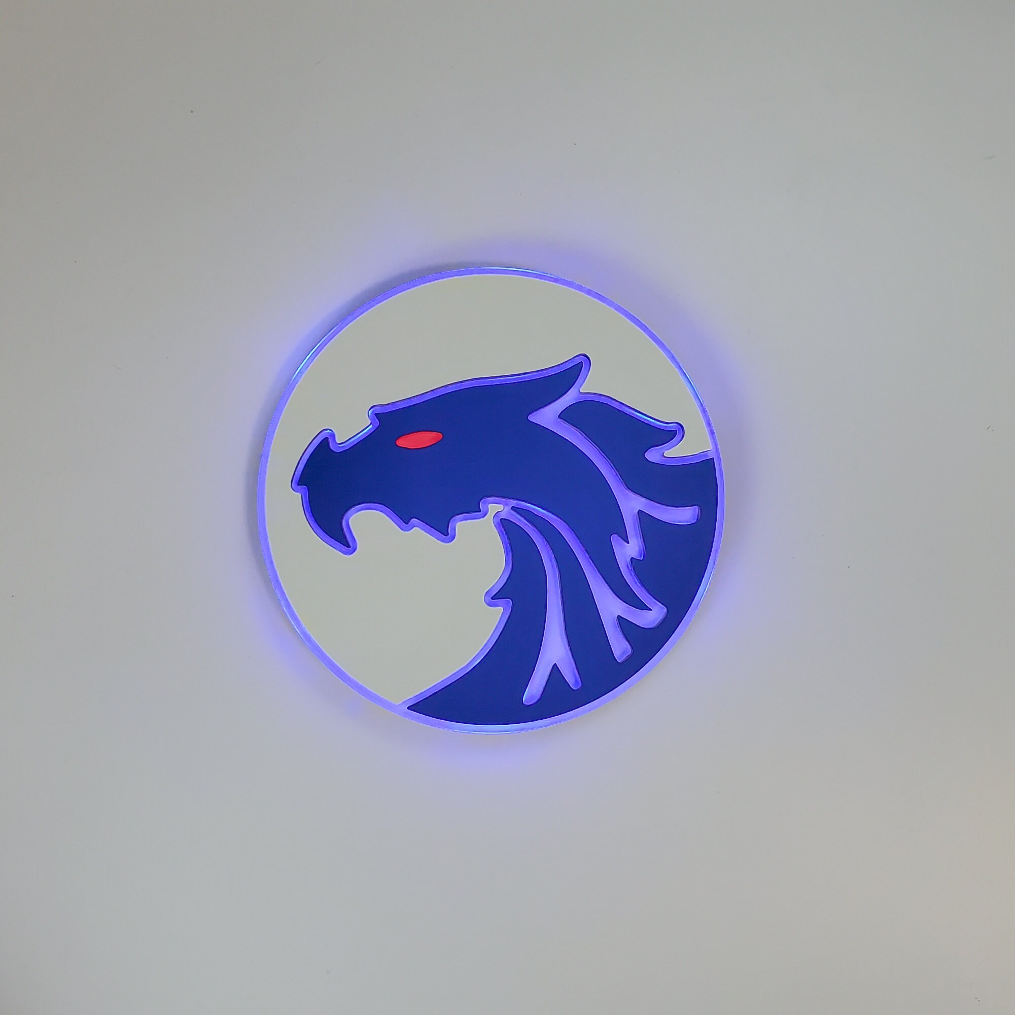 Dragon Head Sign Neon Like Dragon Head Night Light Edge Lit - Etsy