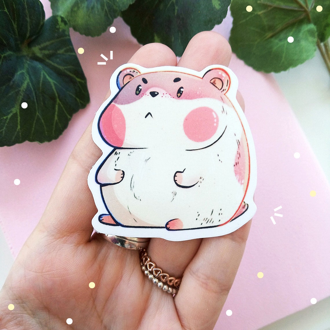 Cute Hamster Sticker Grumpy Stickers Laptop Sticker Pack 3 - Etsy