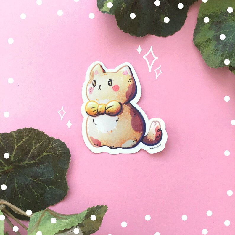 Cute Cat Stickers Kitten Stickers Cat Vinyl Stickers Vinyl - Etsy