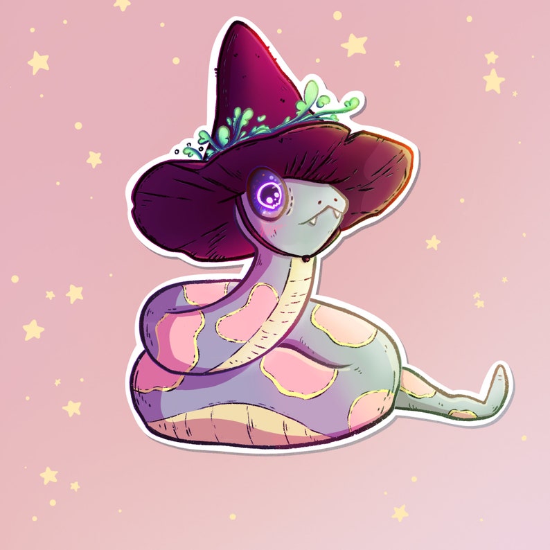 Snake Sticker Snake Vinyl Sticker Snake Art Laptop | Etsy