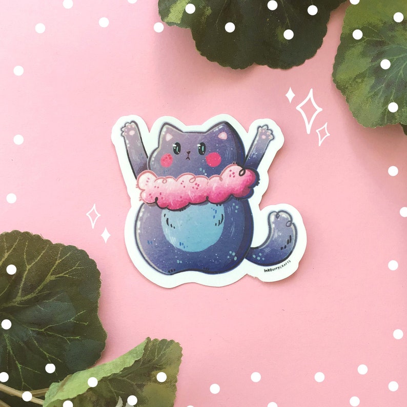 Cute Cat Stickers Kitten Stickers Cat Vinyl Stickers Vinyl - Etsy