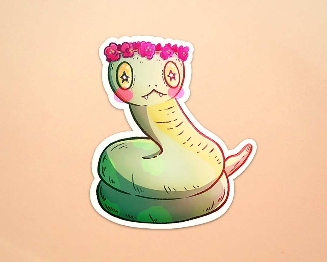 Snake Sticker, Snake Vinyl Sticker, Snake Art, Laptop Stickers, Vinyl ...
