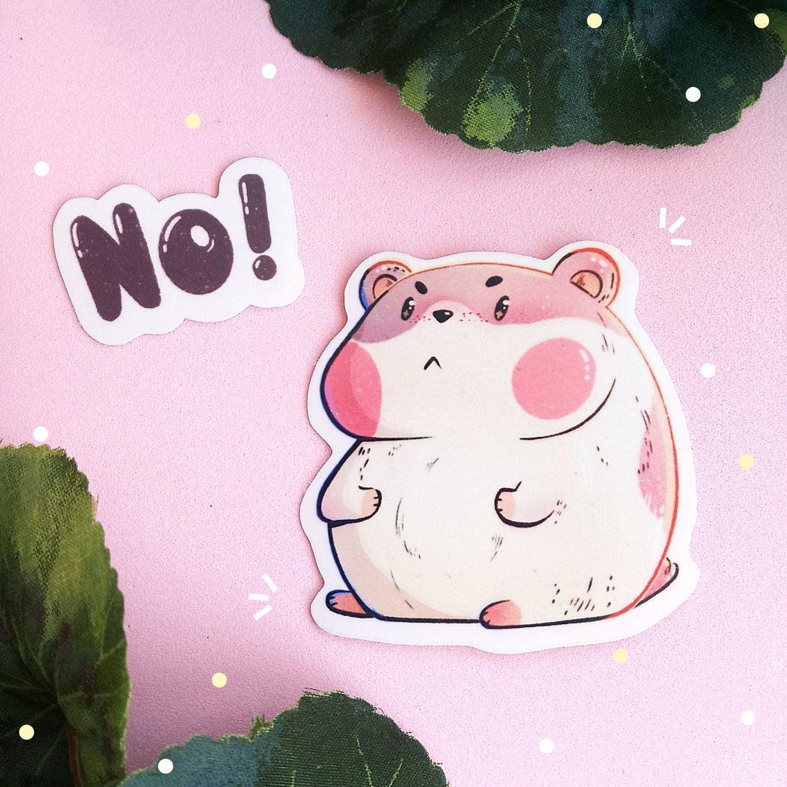 Cute Hamster Sticker Grumpy Stickers Laptop Sticker Pack 3 | Etsy