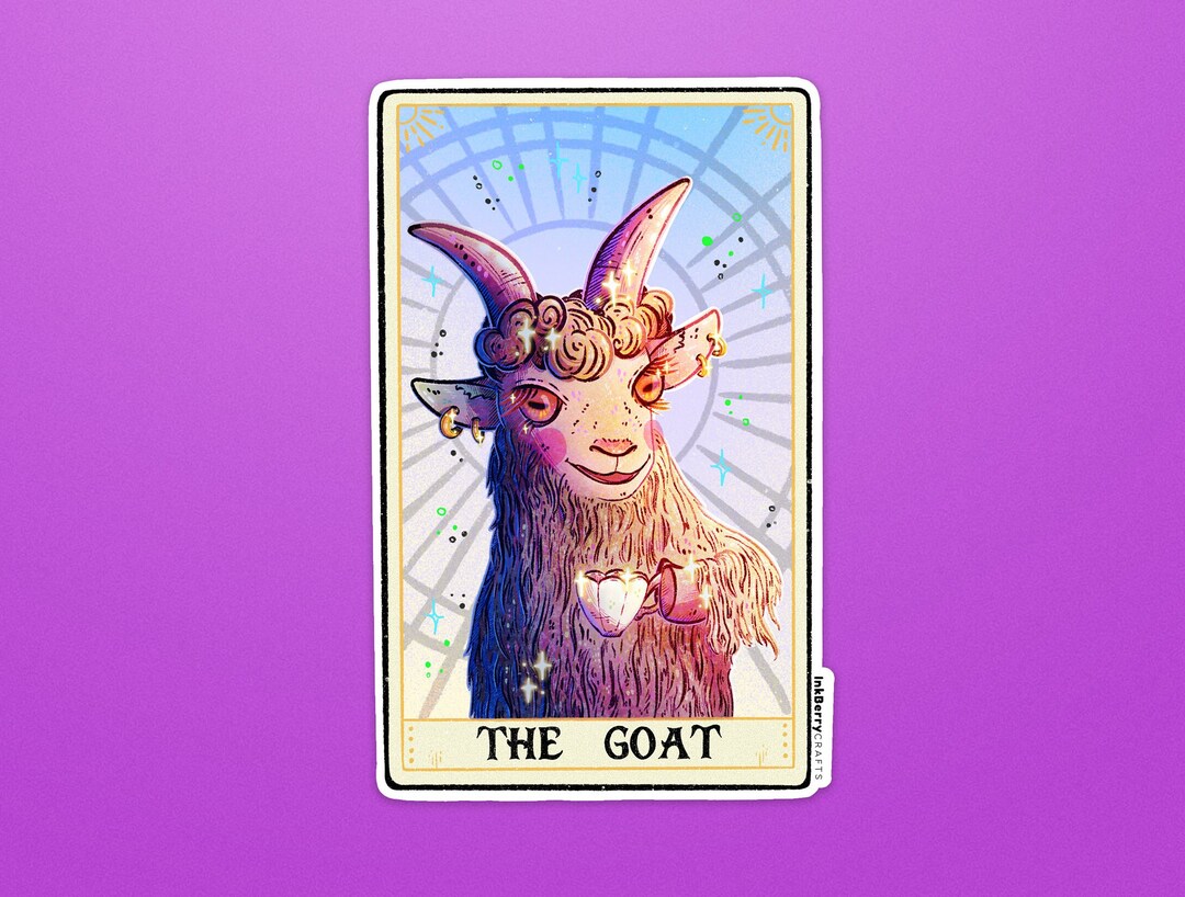 Tarot Stickers | Goat Sticker | Vinyl Stickers | Laptop Sticker | Goat ...