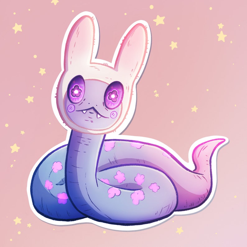 Snake Sticker Snake Vinyl Sticker Snake Art Laptop | Etsy