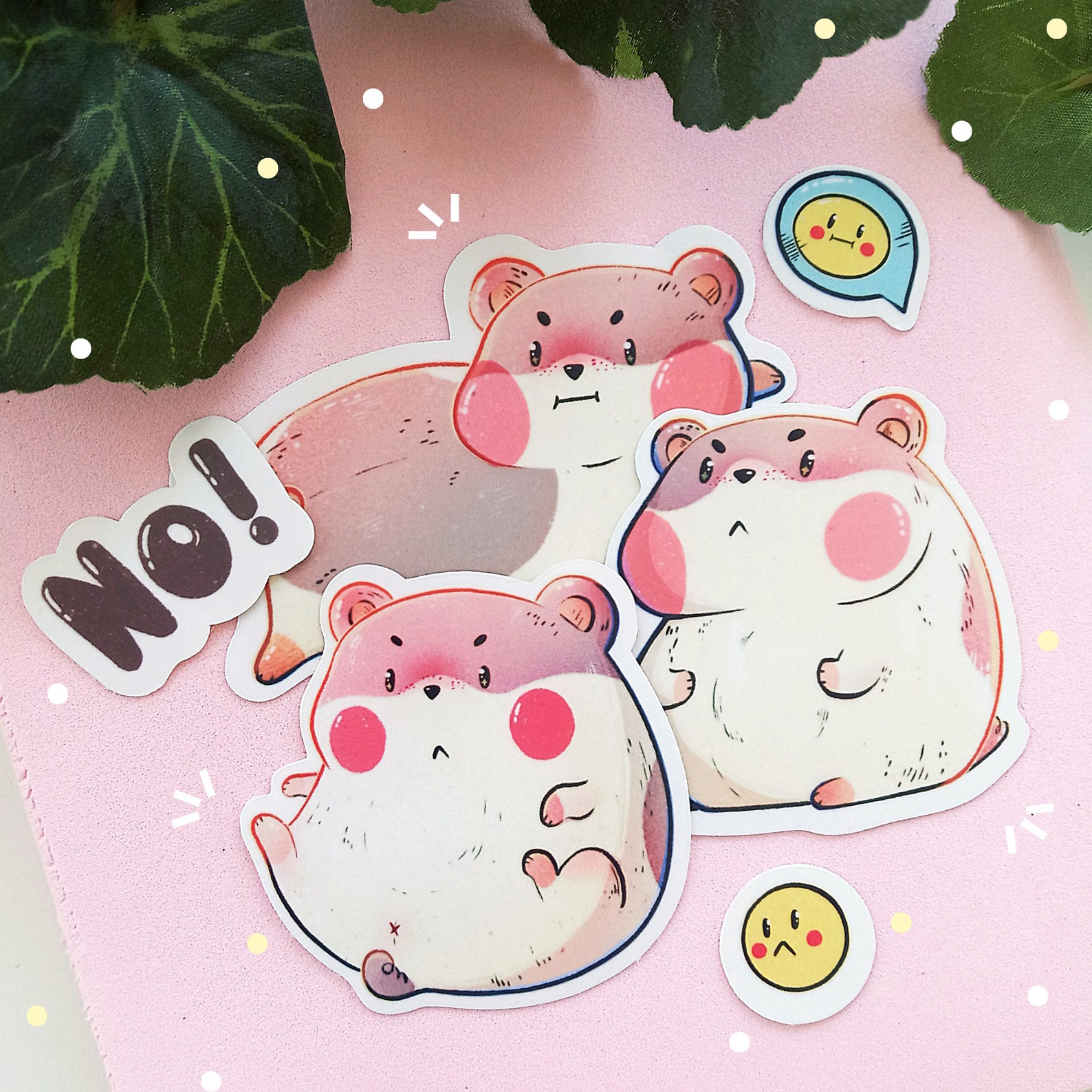 Cute Hamster Sticker Grumpy Stickers Laptop Sticker Pack 3 | Etsy