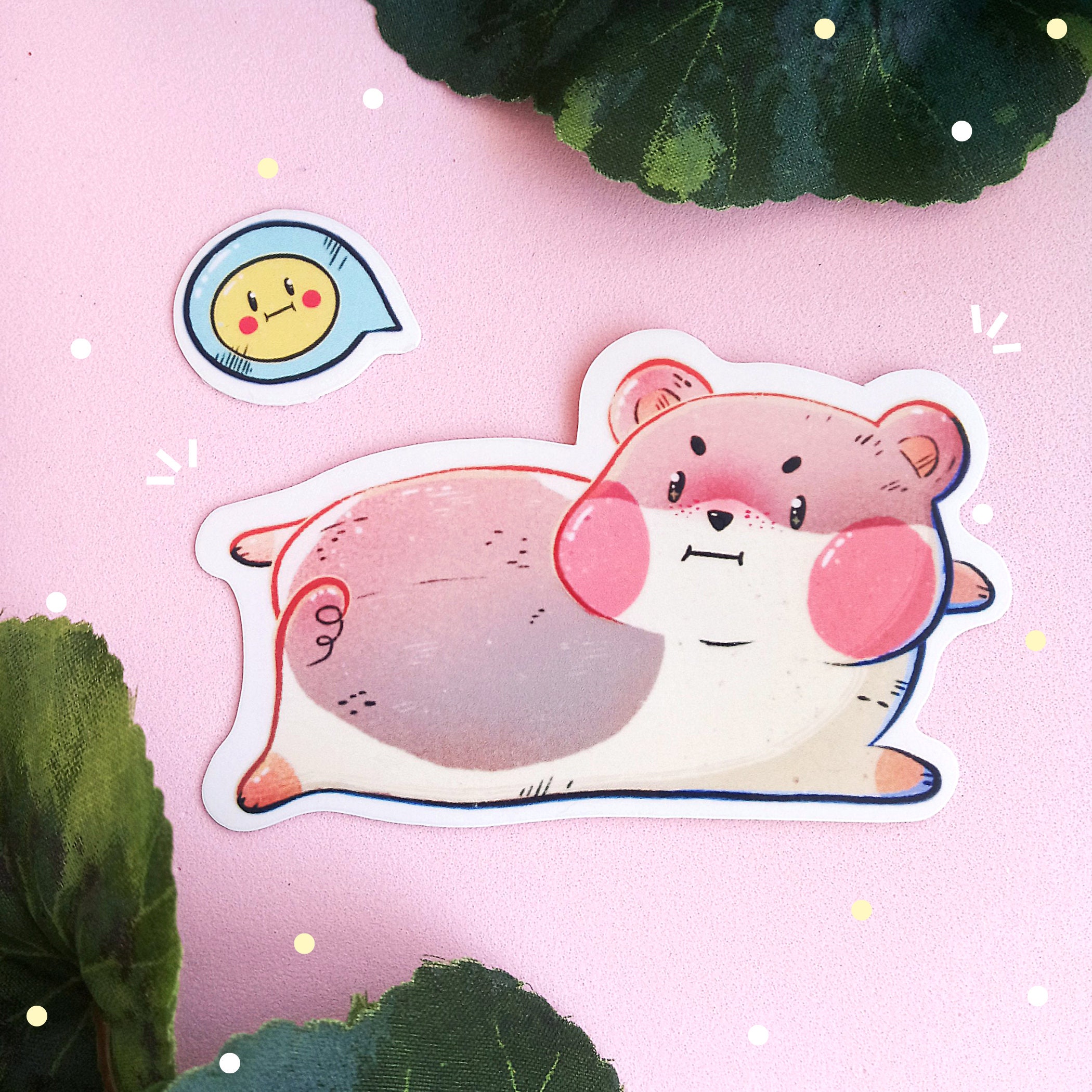 Cute Hamster Sticker Grumpy Stickers Laptop Sticker Pack 3 | Etsy