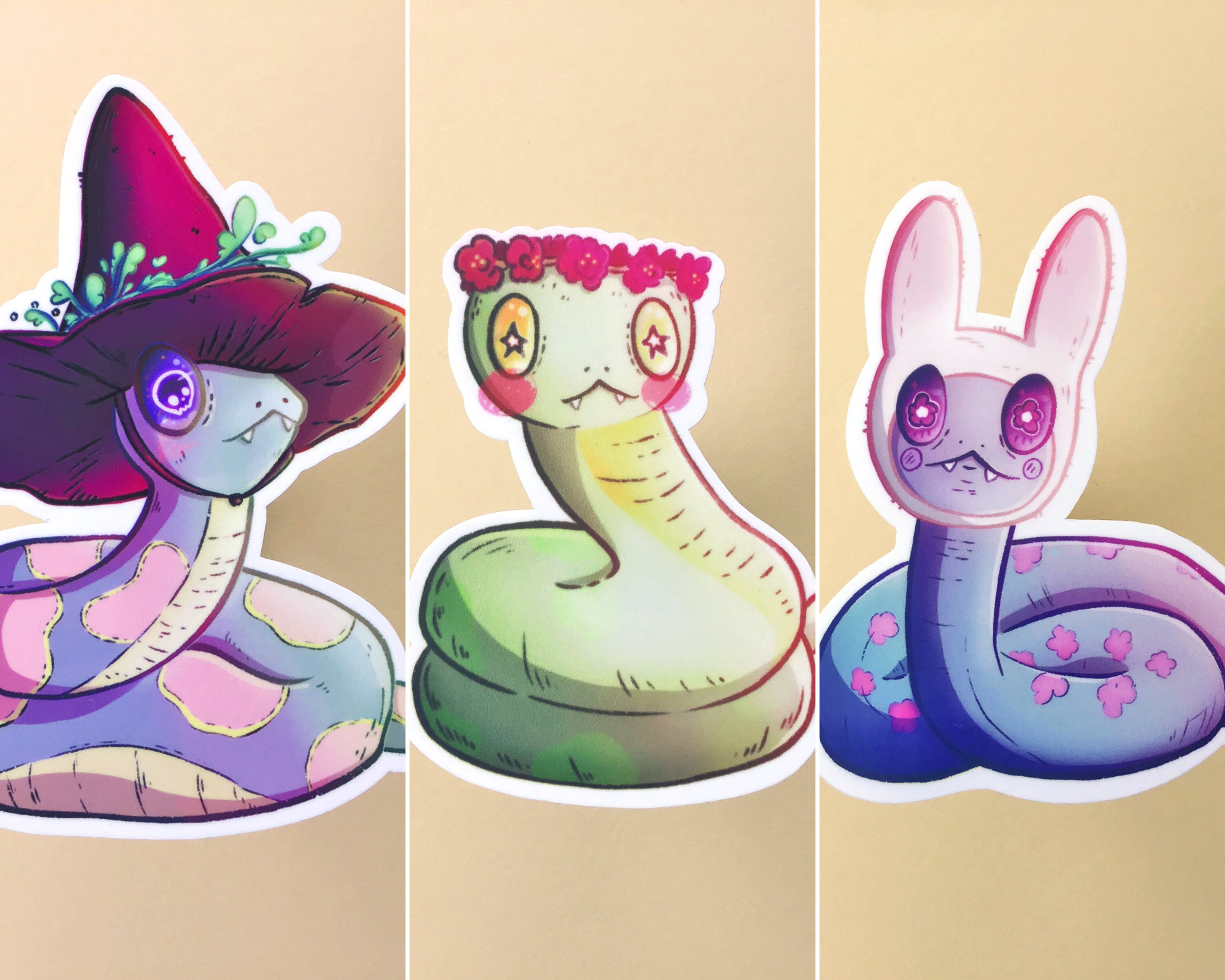 Snake Sticker Snake Vinyl Sticker Snake Art Laptop - Etsy