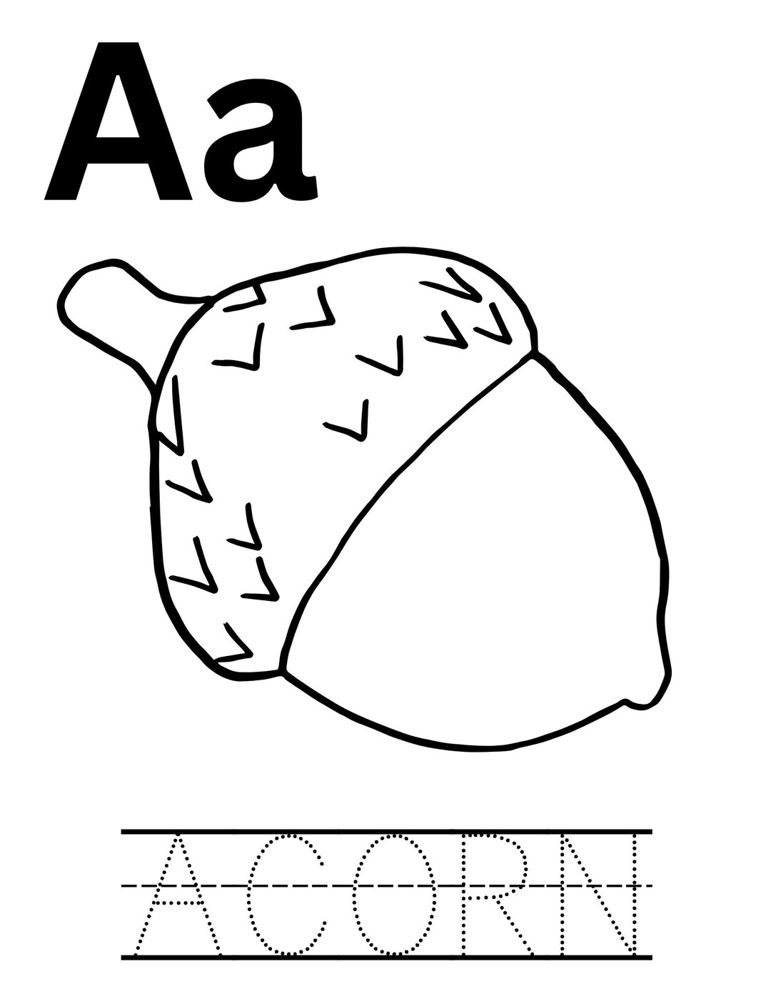 Alphabet Tracing Worksheets With Illustrations A-Z - Educational ...