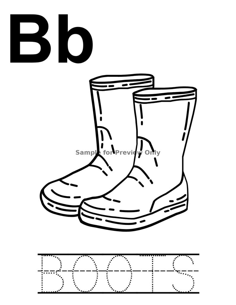 Alphabet Tracing Worksheets With Illustrations A-Z - Educational ...
