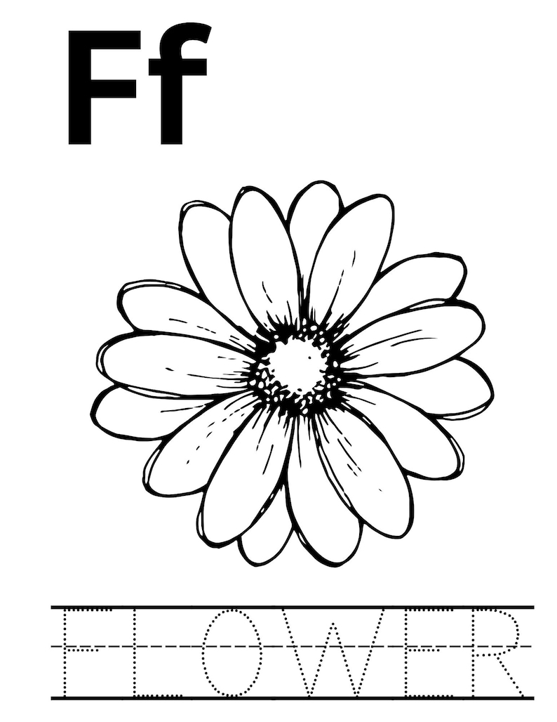 Alphabet Tracing Worksheets With Illustrations A-Z - Educational ...