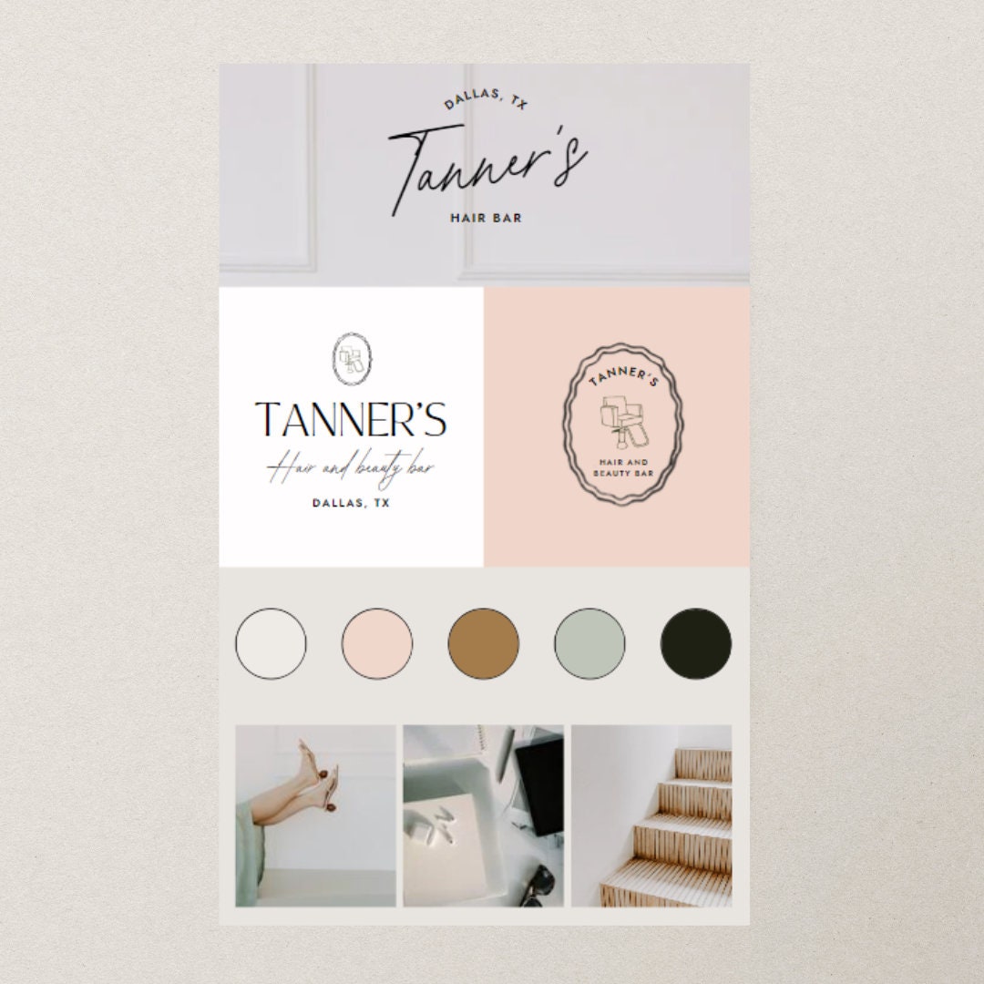 The Carrie- Playful Semi-custom Brand Suite for Stylists - Etsy