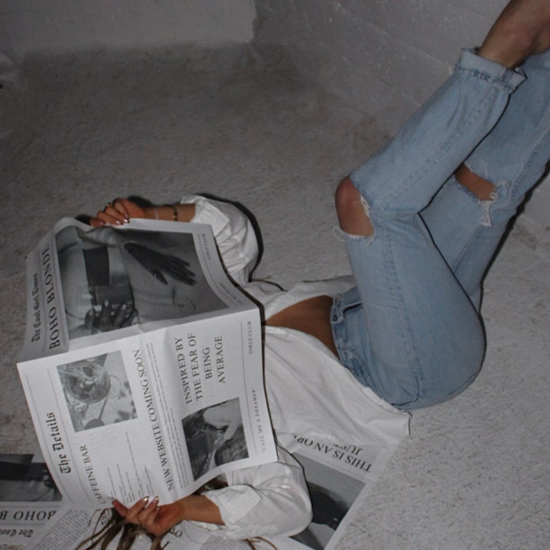 Brand Announcement Newspaper Template - Etsy