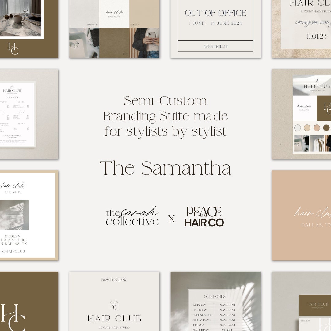 The Samantha Modern Semi-custom Brand Suite for Stylists - Etsy