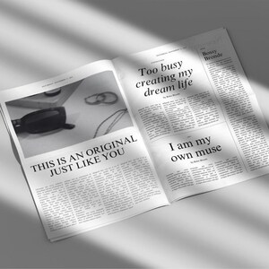 Brand Announcement Newspaper Template - Etsy