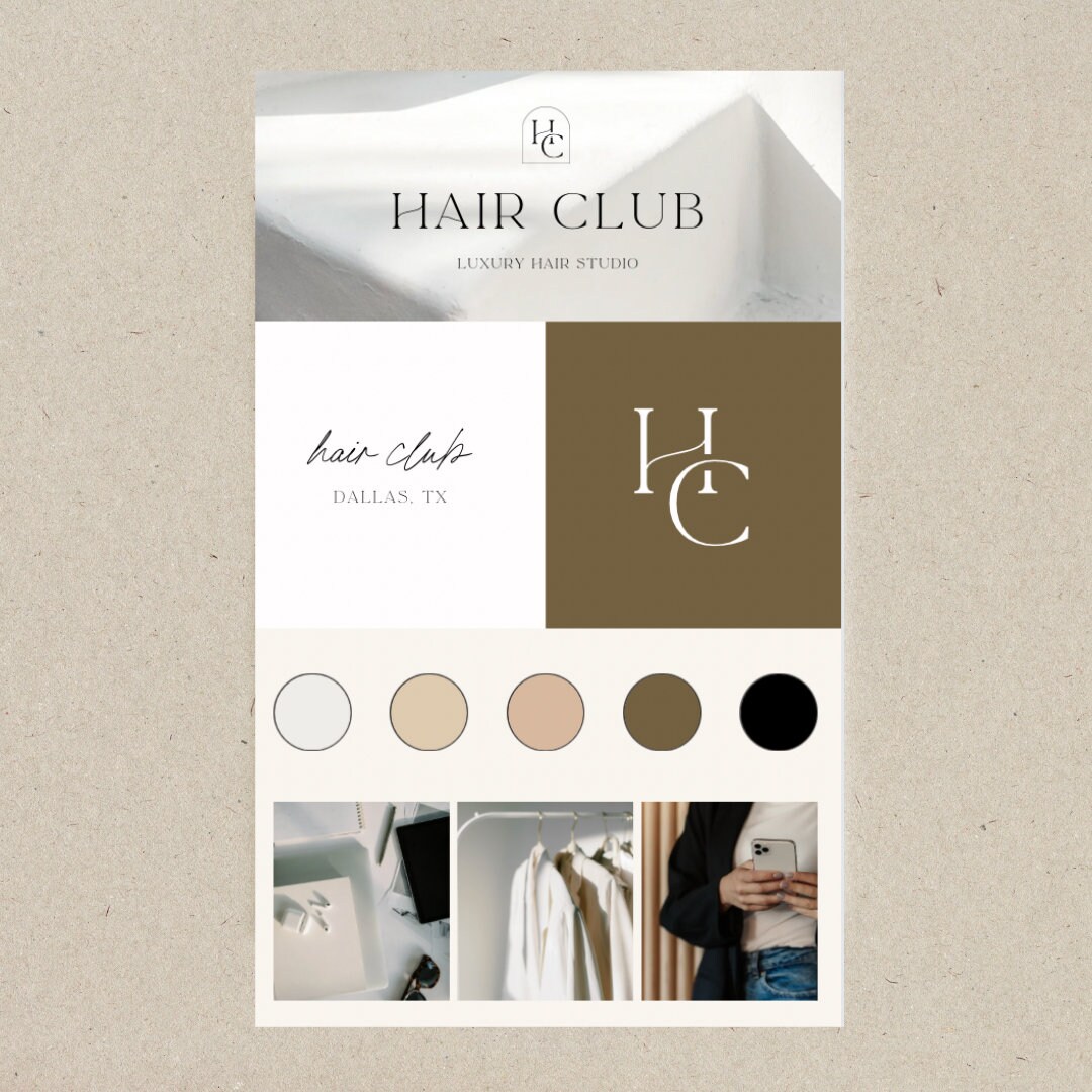 The Samantha- Modern Semi-custom Brand Suite for Stylists - Etsy