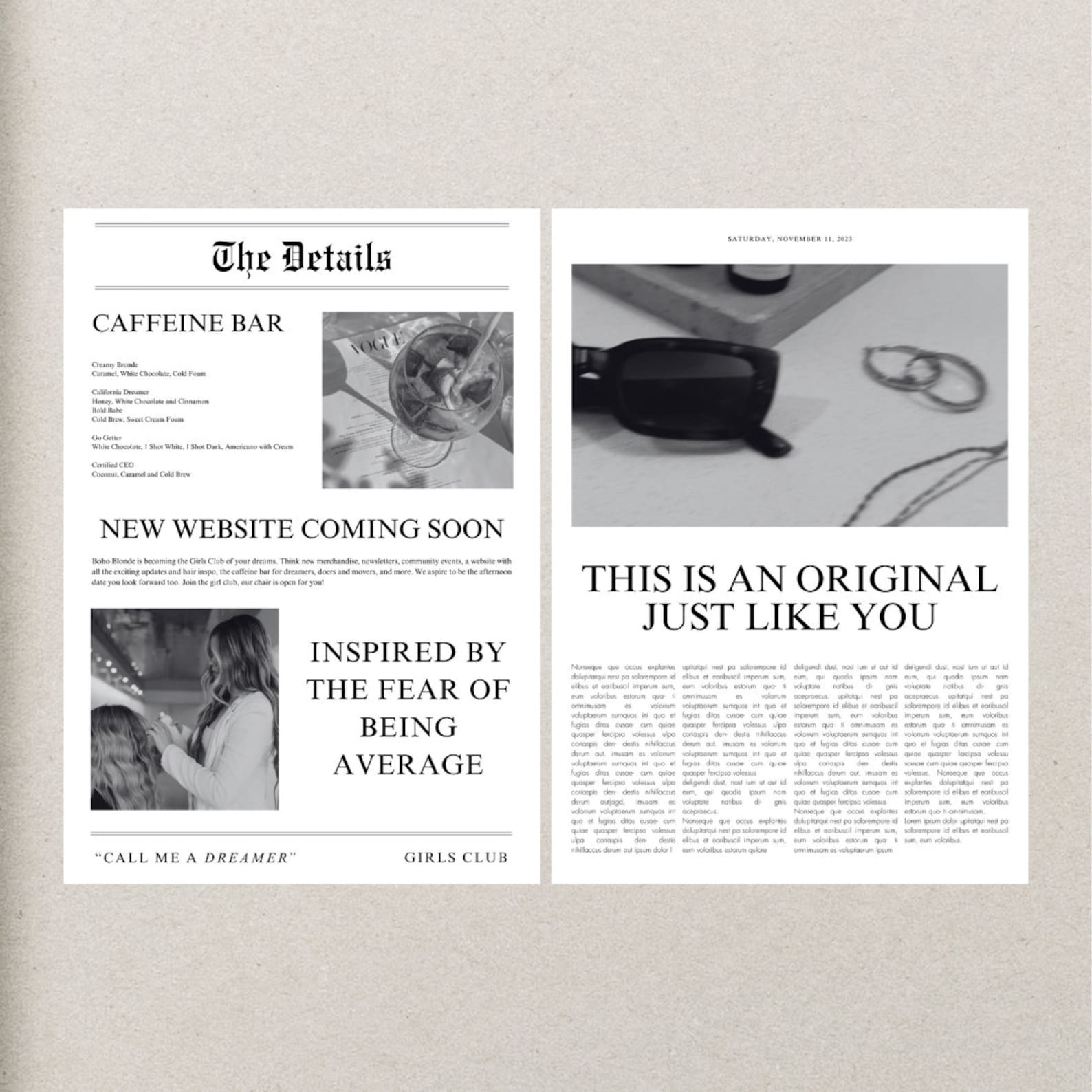Brand Announcement Newspaper Template - Etsy