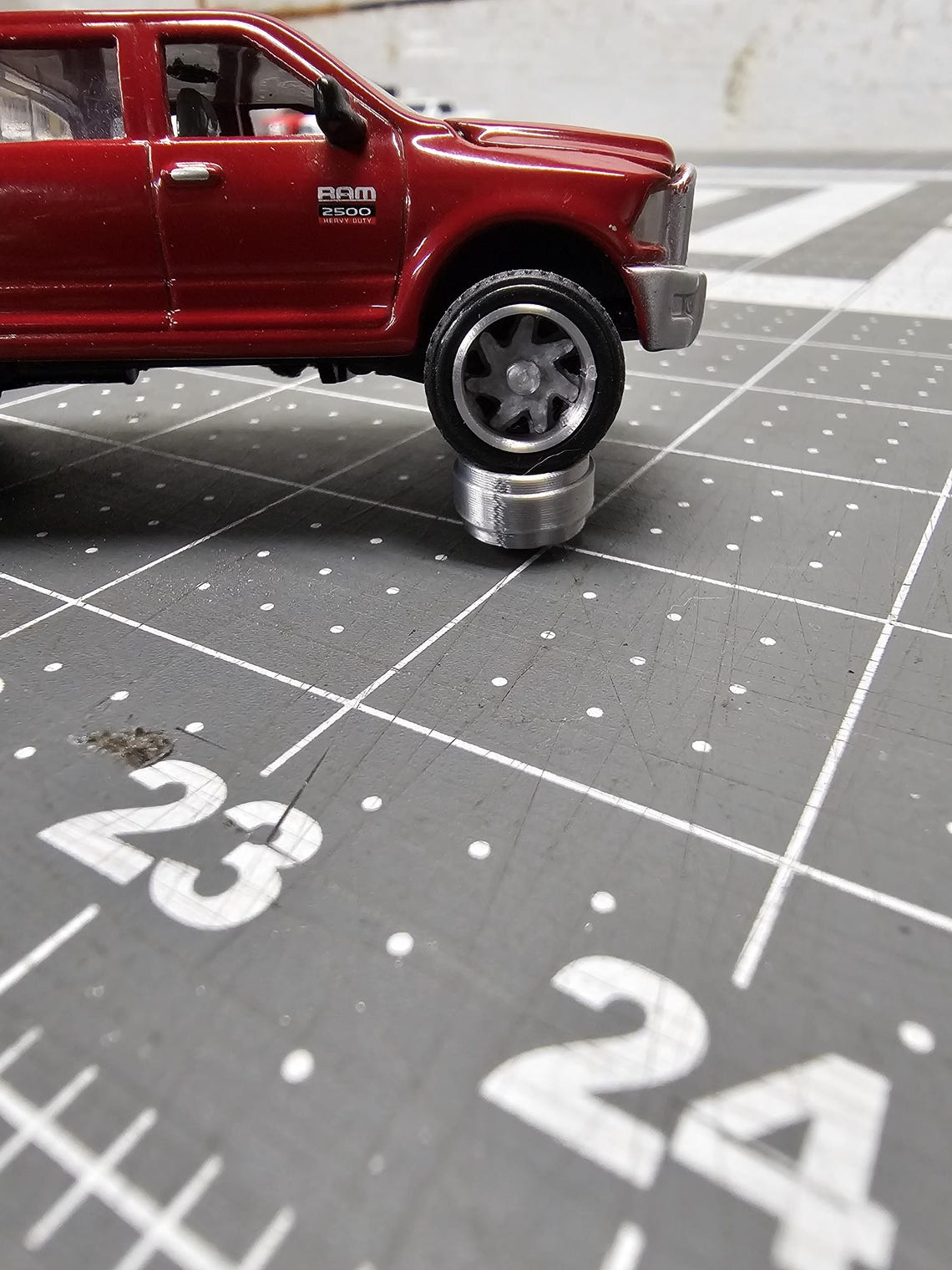 1/64 3d Printed Wheels With Rubber Tires for Ertl, Greenlight ...