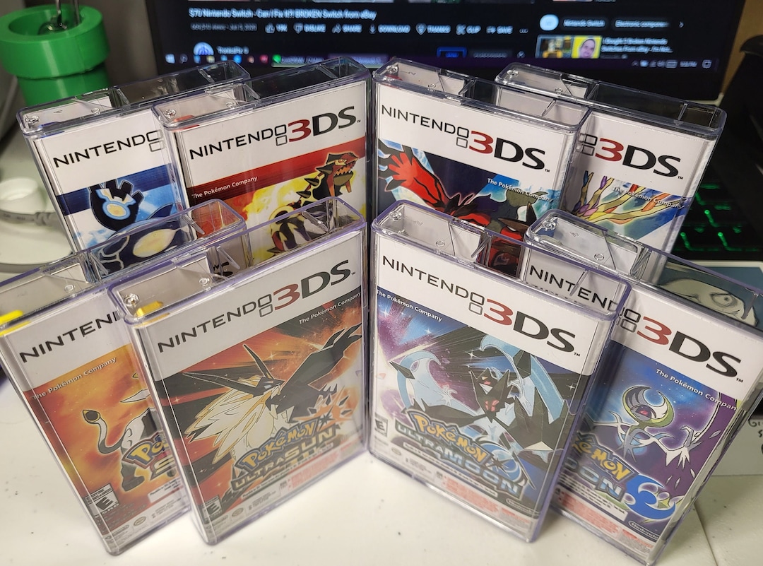 3DS Pokémon Game Case Set W/ Color Matched Inserts - Etsy