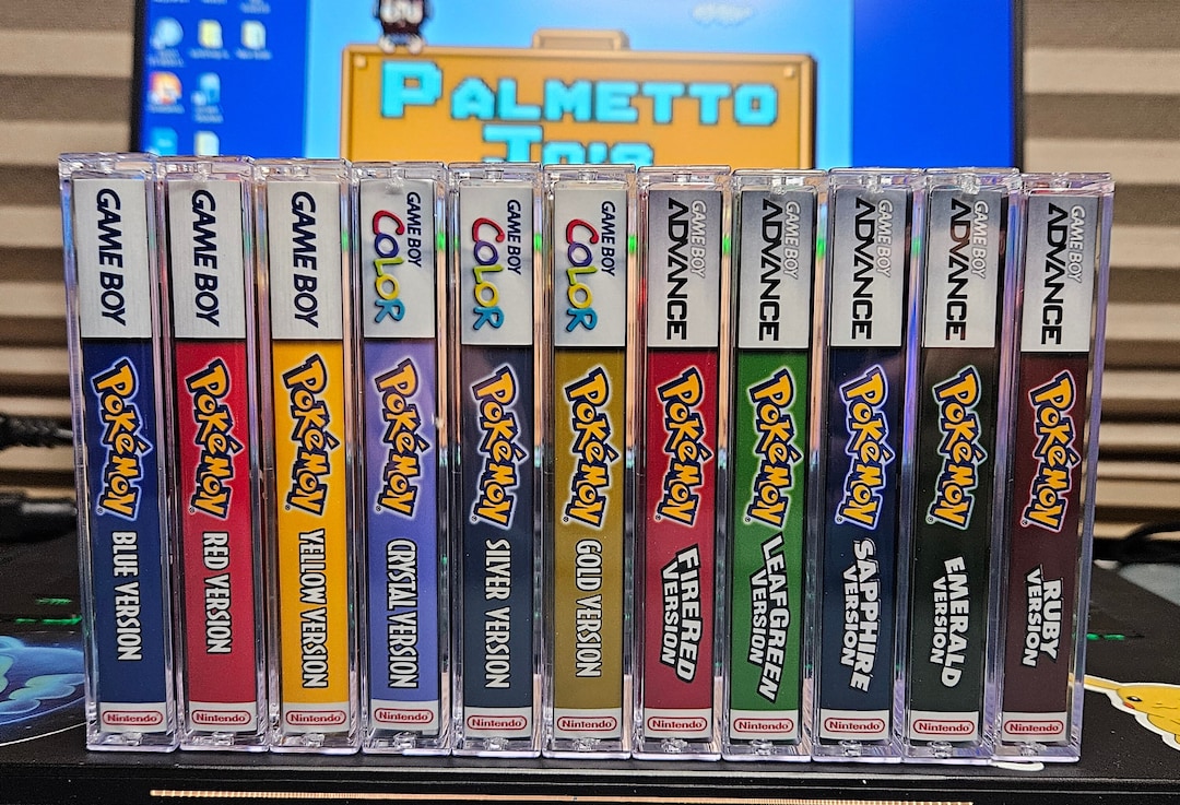 First 11 Pkmn Game Cases W/ Color Matched Inserts (holographic and ...