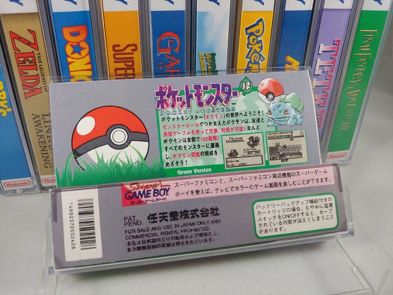 Artwork Only J-card for Cassette Case Gameboy GBA GBC GB - Etsy