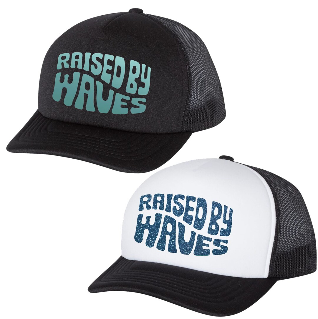 Raised by Waves Trucker Hat - Many Colors Available - Infant, Youth ...